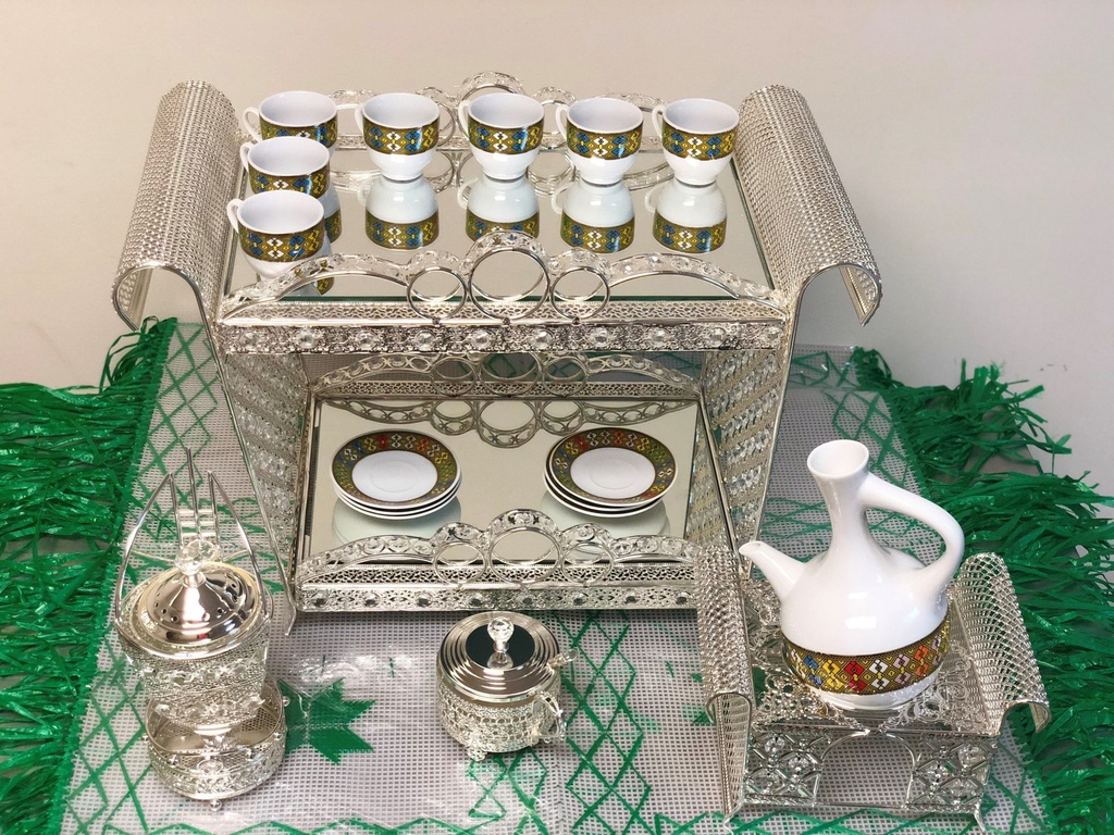 4 PCS Silver Rekebot Set (Type B) FT312 | Selamta L.L.C